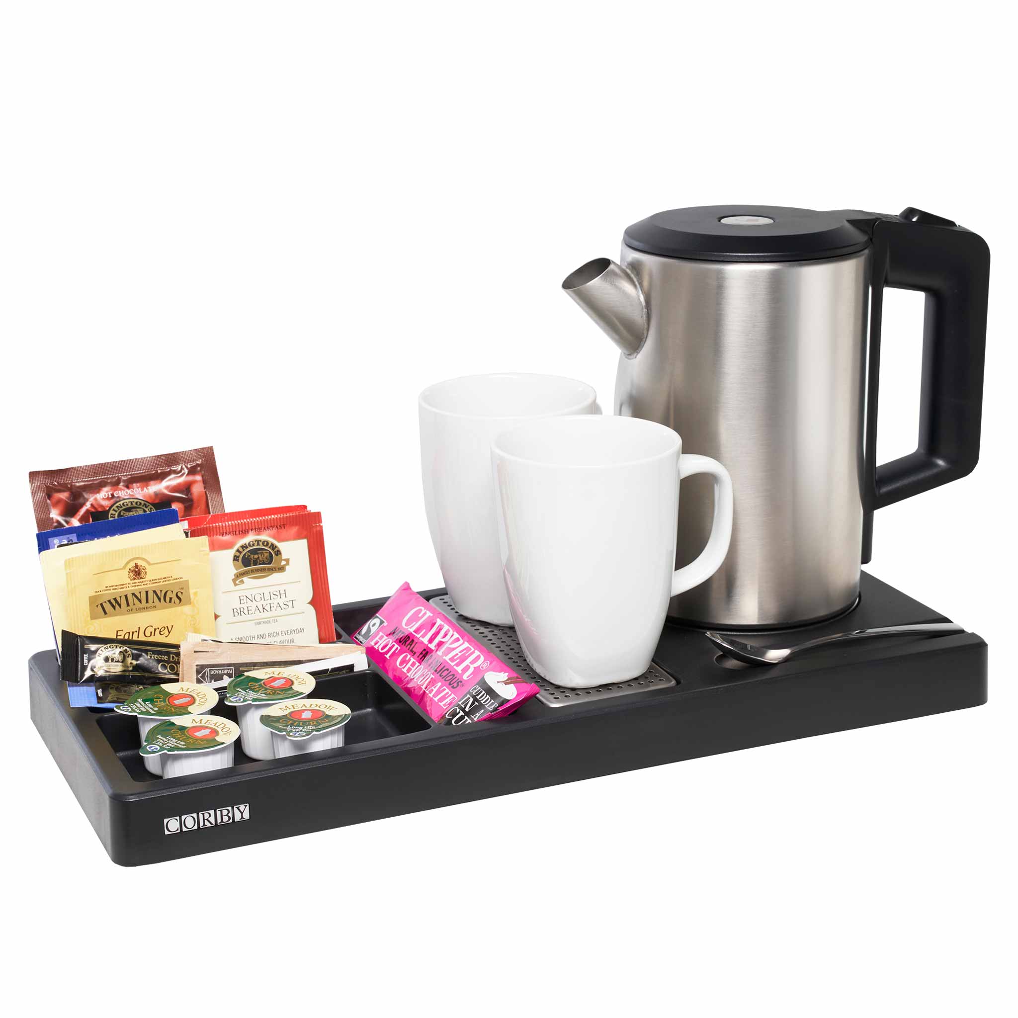 Integrated Welcome Tray Sets | Hospitality Trays with Kettles