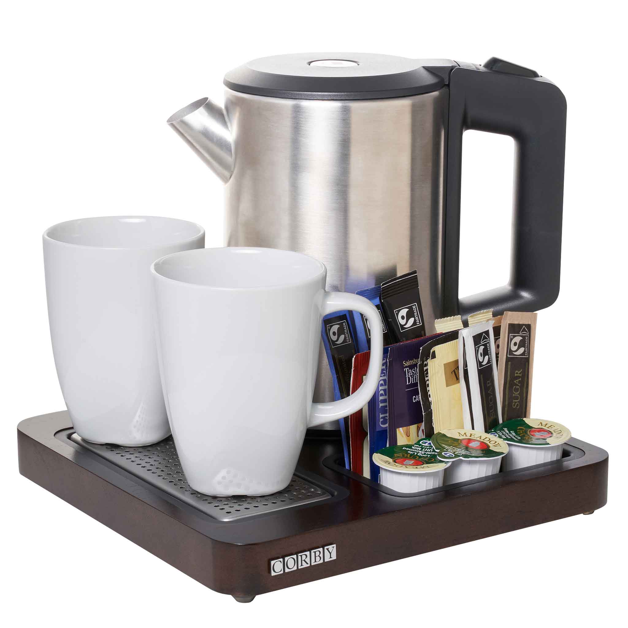 Integrated Welcome Tray Sets | Hospitality Trays with Kettles