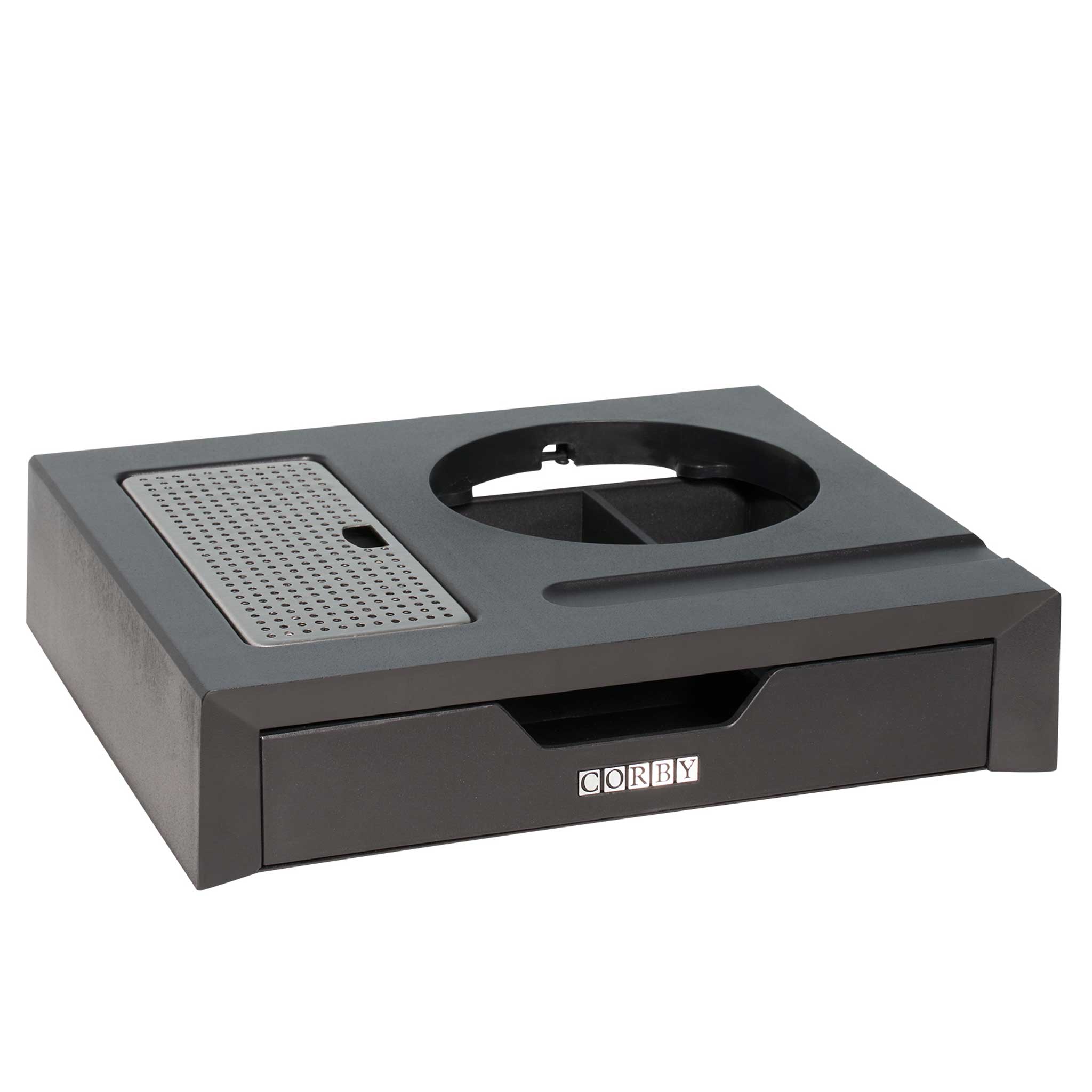 Corby Canterbury Drawer Welcome Tray, Black