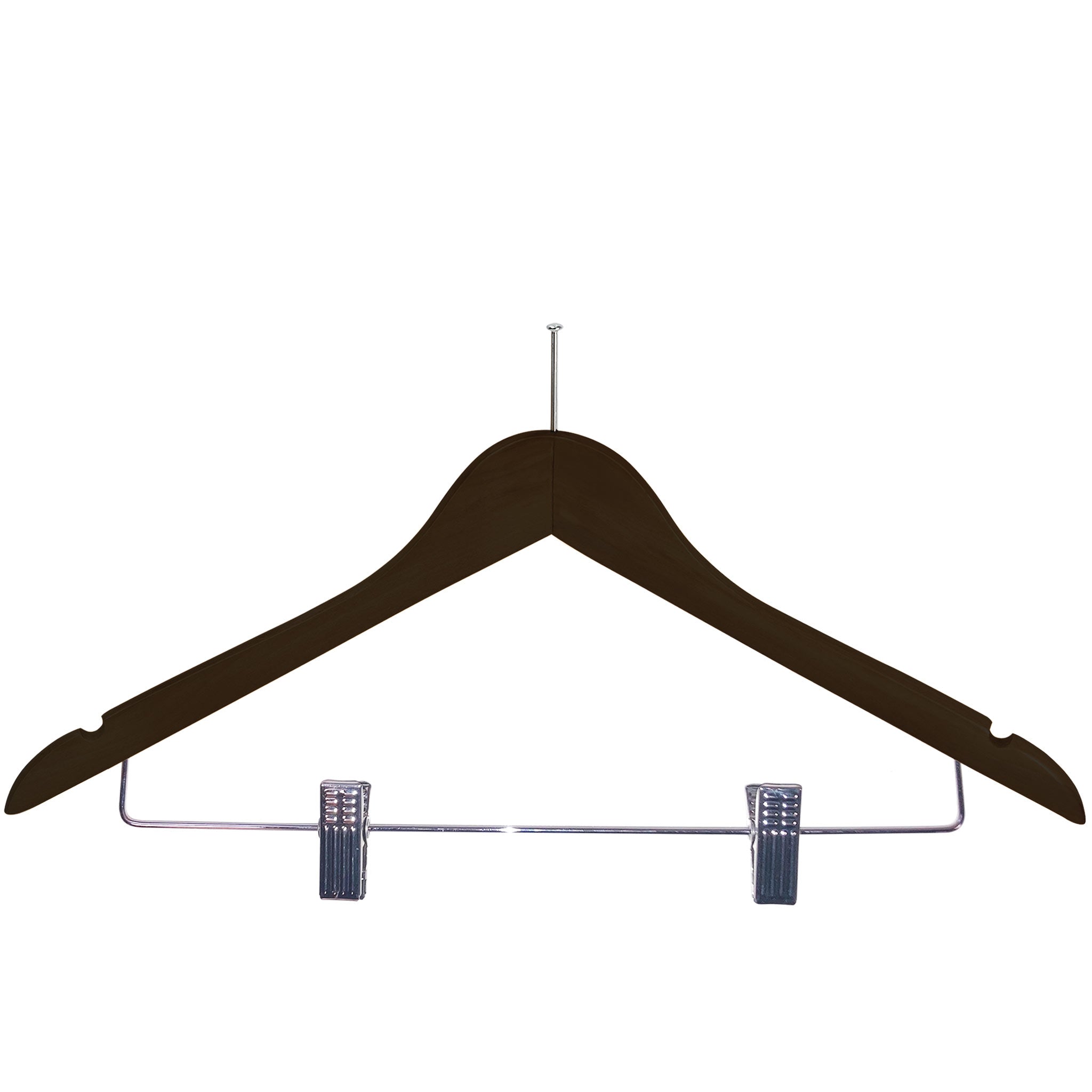 Corby Burlington Guest Hangers with Clips & Security Pin - Black (Case