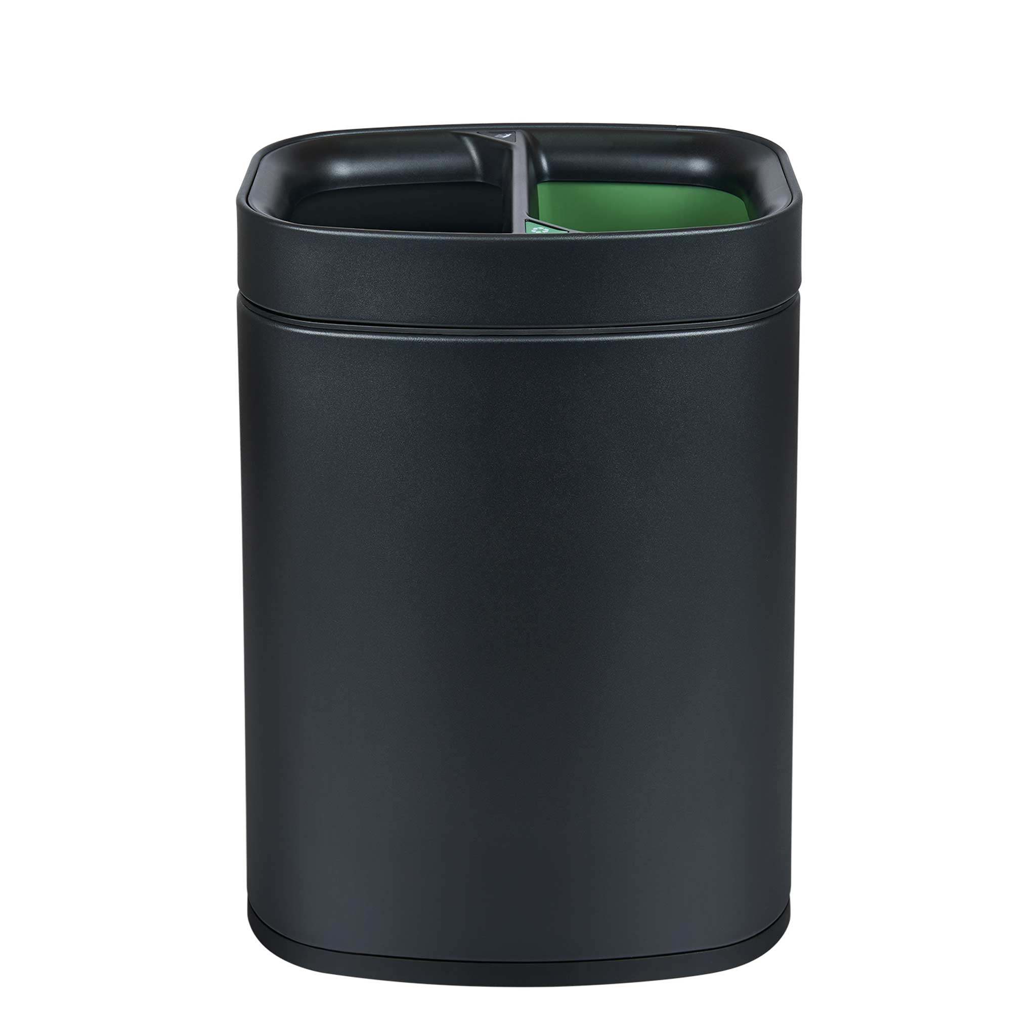 Hotel Room Recycling Bin Rectangle Hotel Waste Bin Double Layer Grey