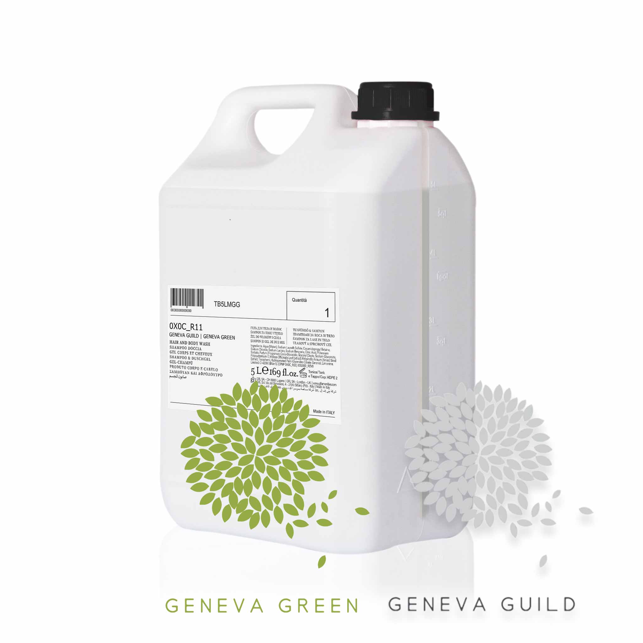 Geneva Hair & Body Wash 5 Litre Refills, Case of 2 | Geneva Green ...