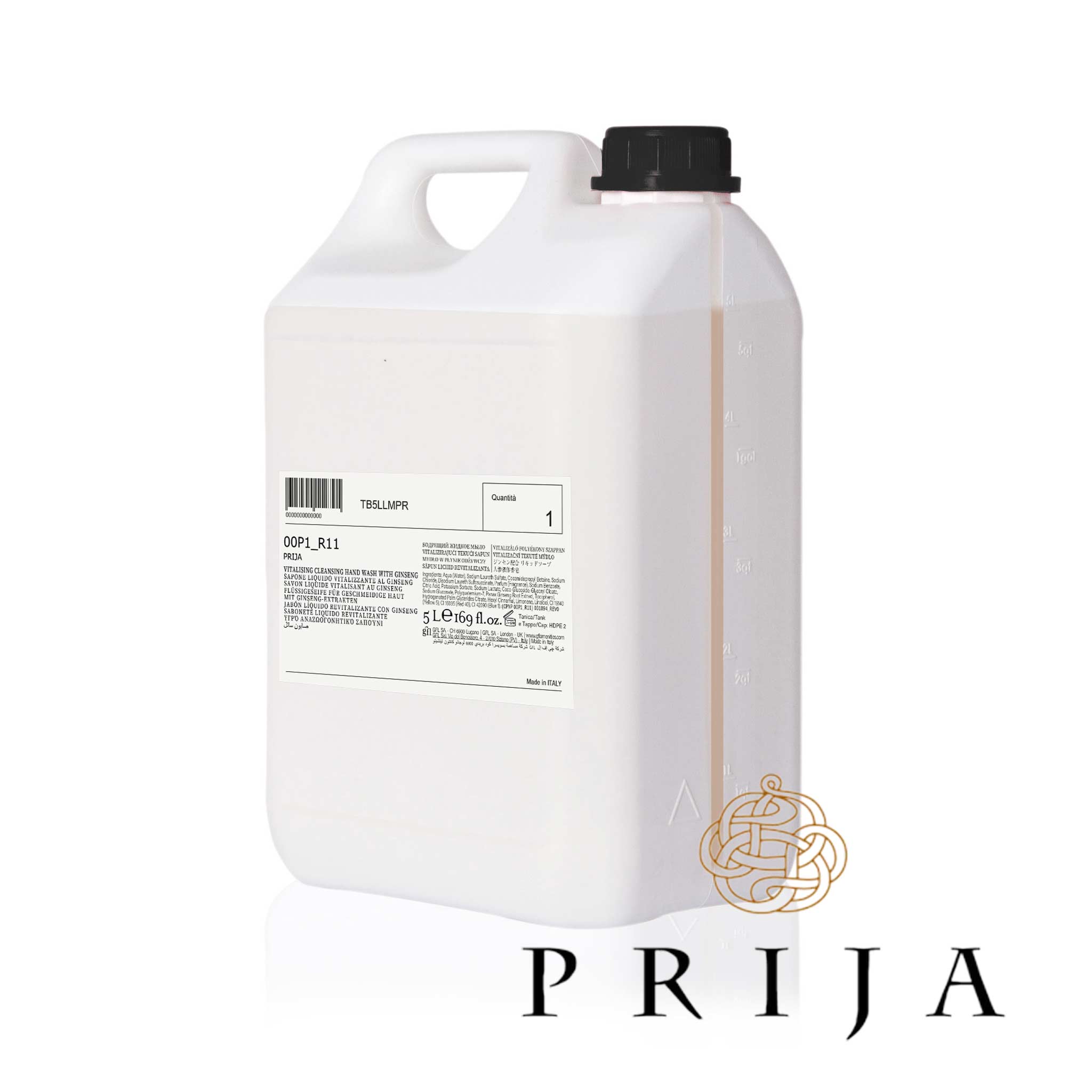 Prija Hand Wash - 5 Litre Refills (Case of 2)